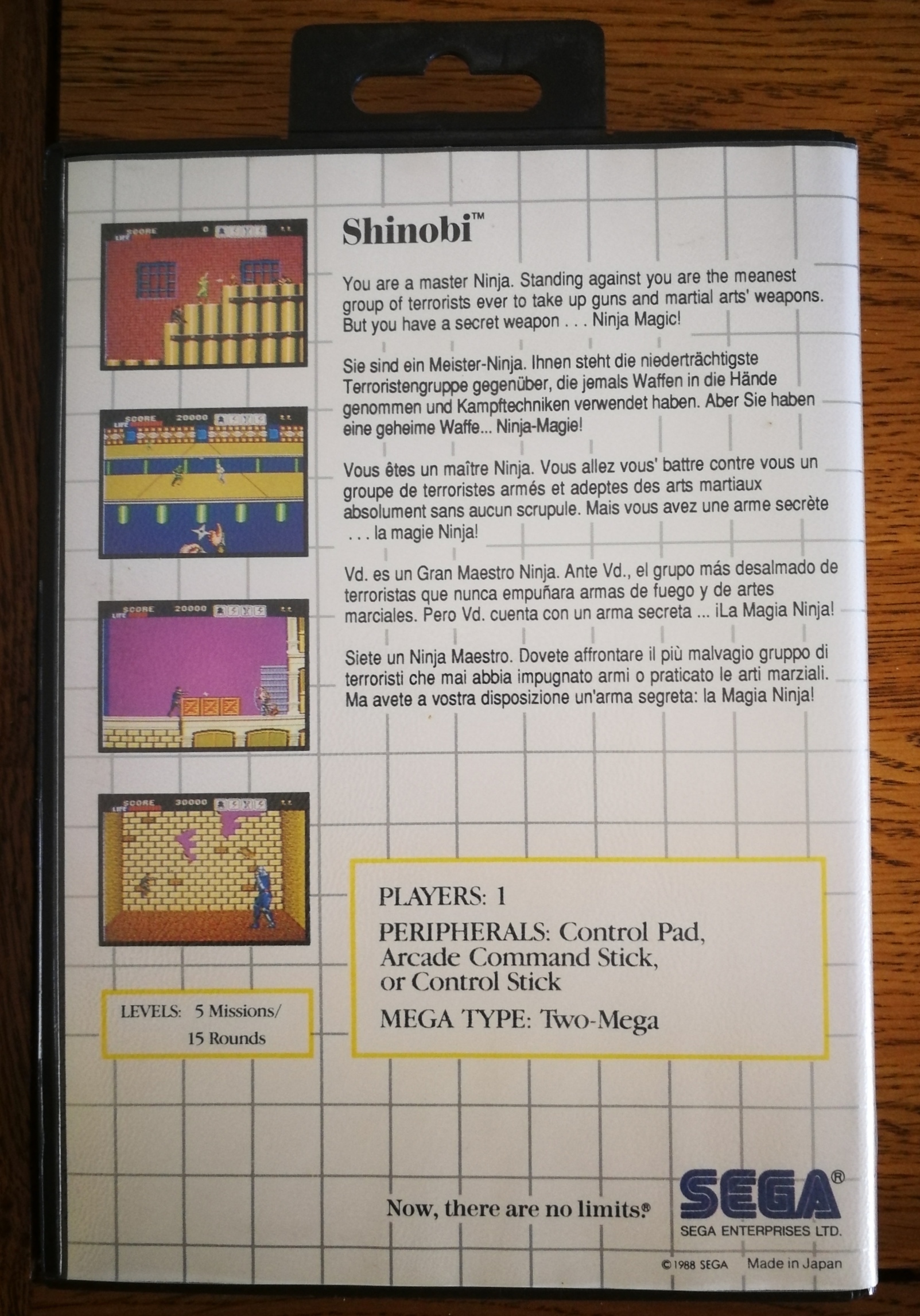 Shinobi Master System - Escapist Gamer