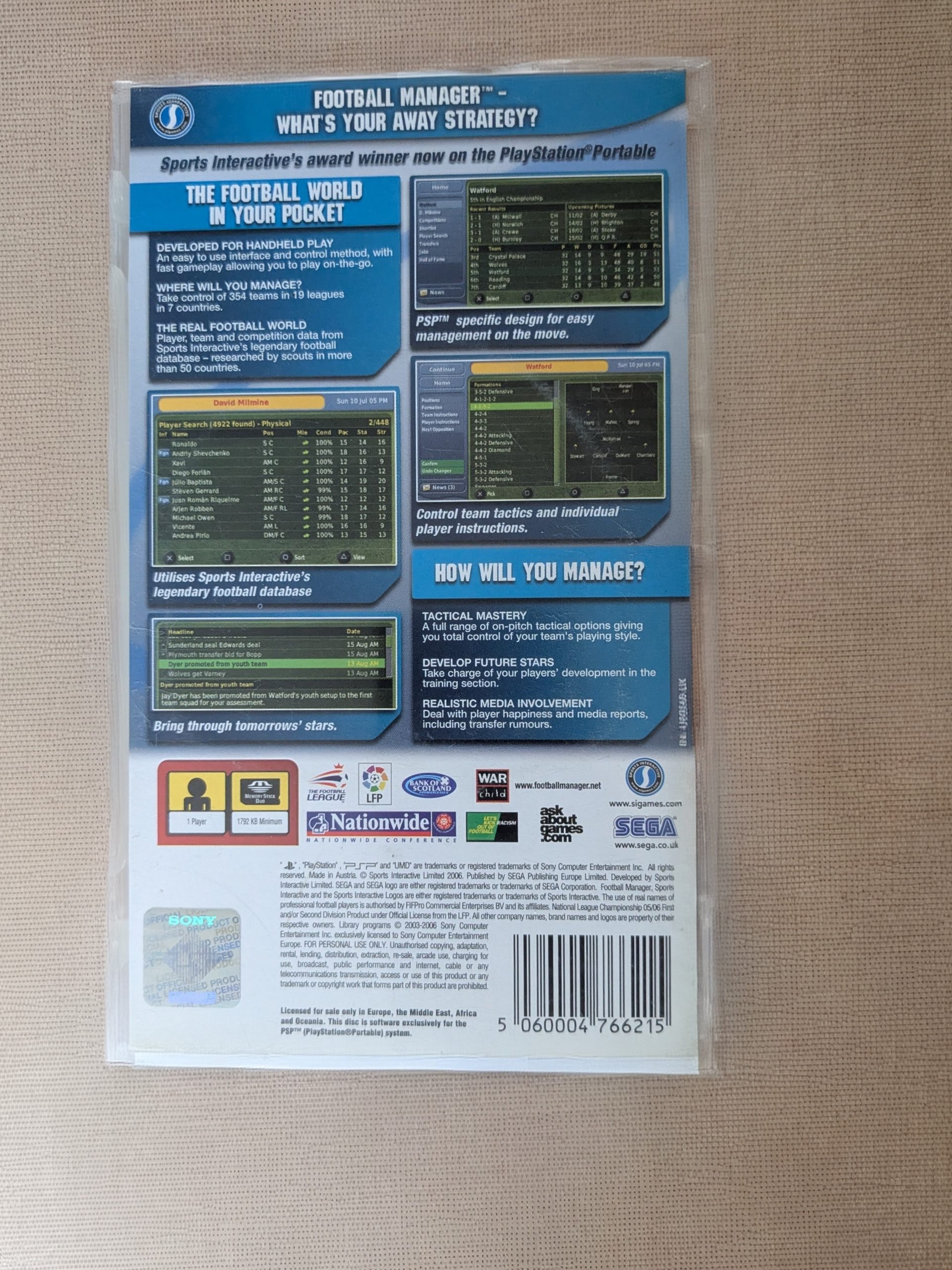 Football Manager Handheld PSP - Escapist Gamer